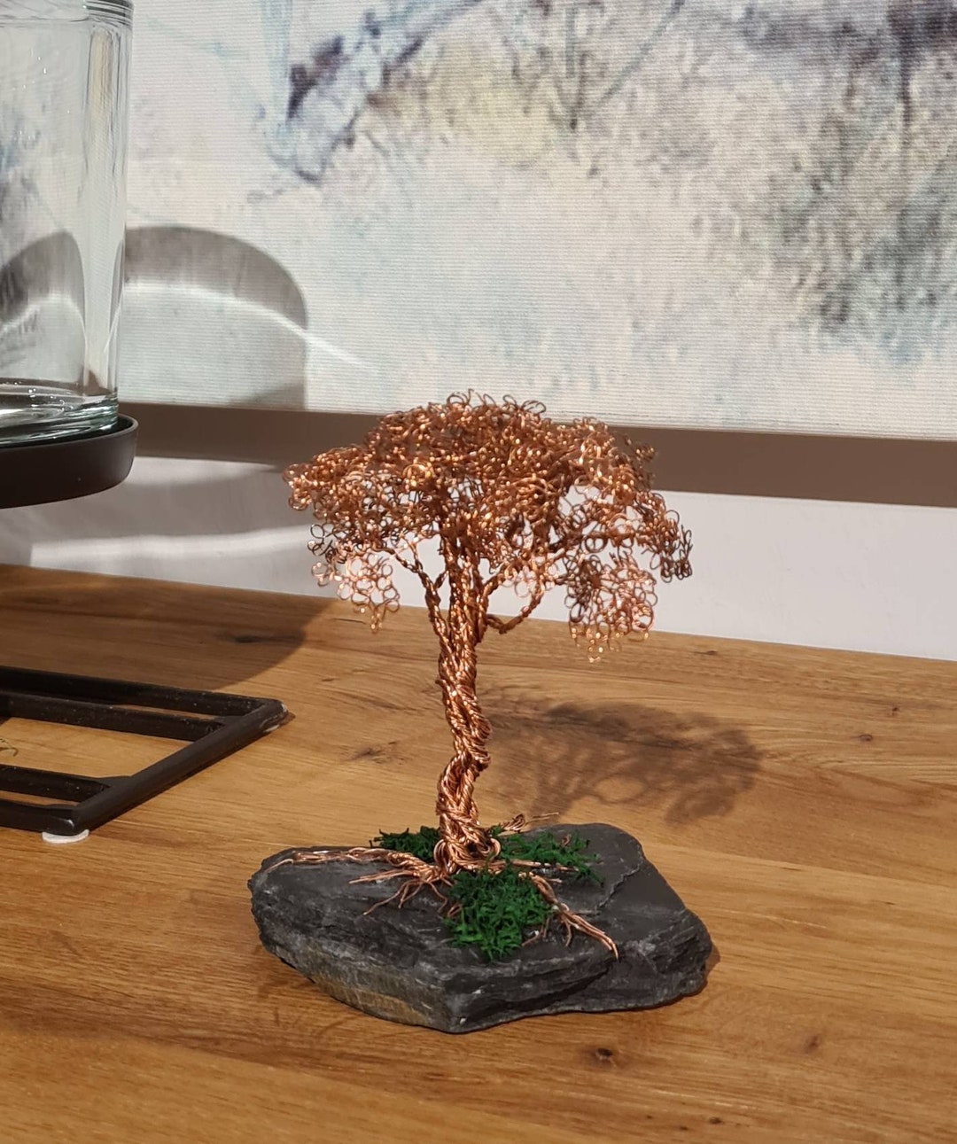Copper Bonsai Tree Bonsai Sculpture Wire Tree Miniature - Etsy