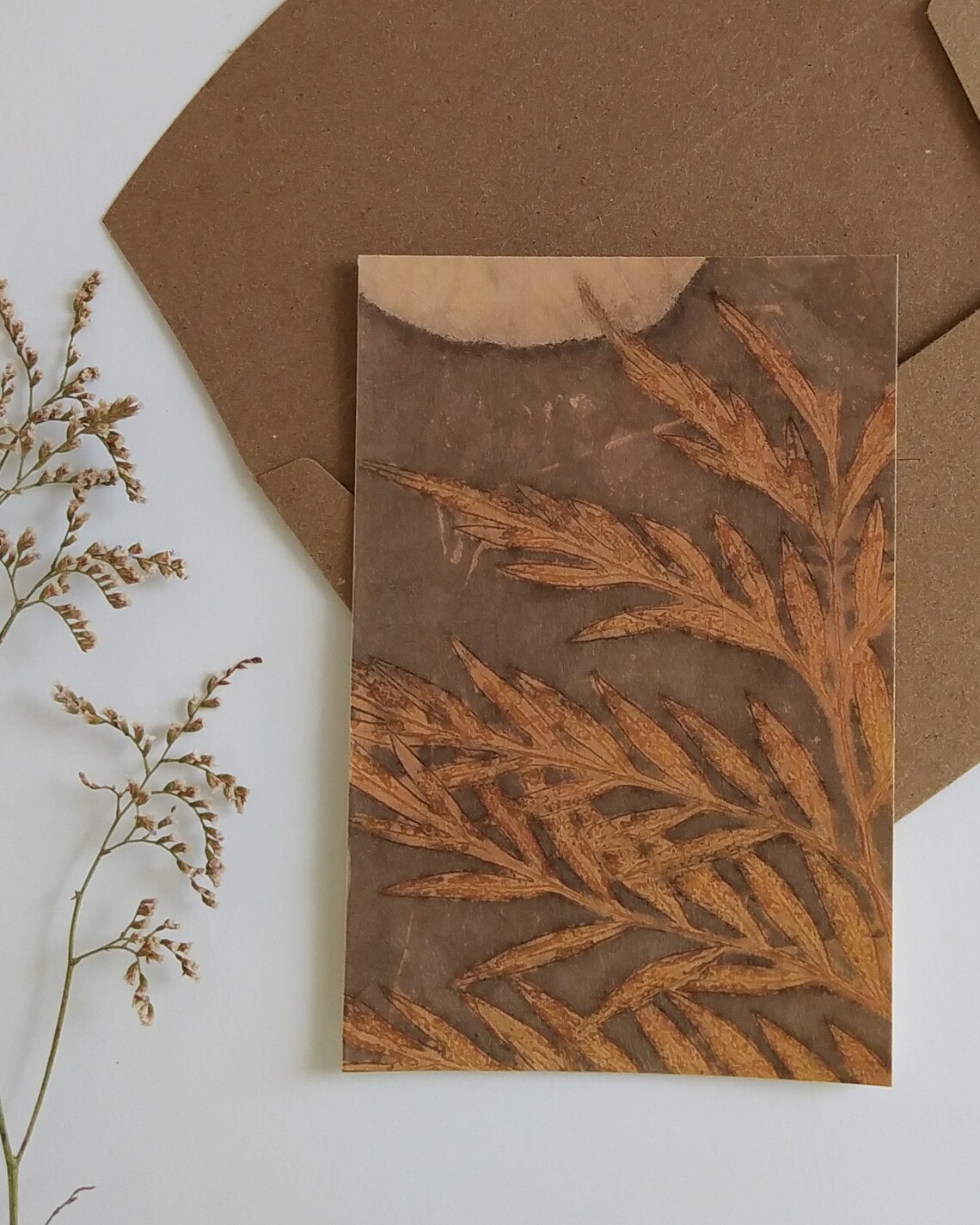 Ecoprinted Paper Botanical Designs Greeting Cards Eco-friendly Gifts ...