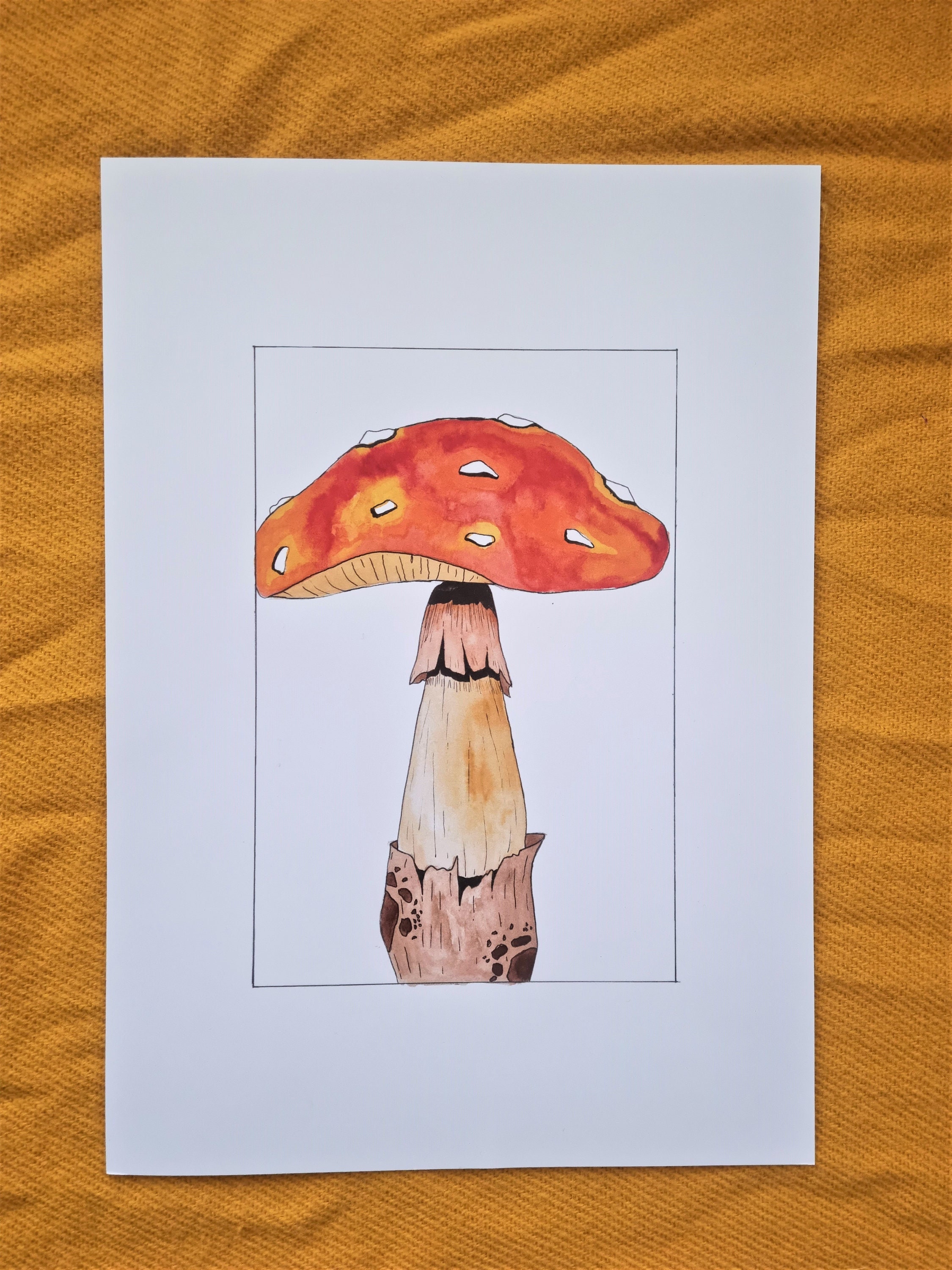 A4 Mushroom Prints - Etsy