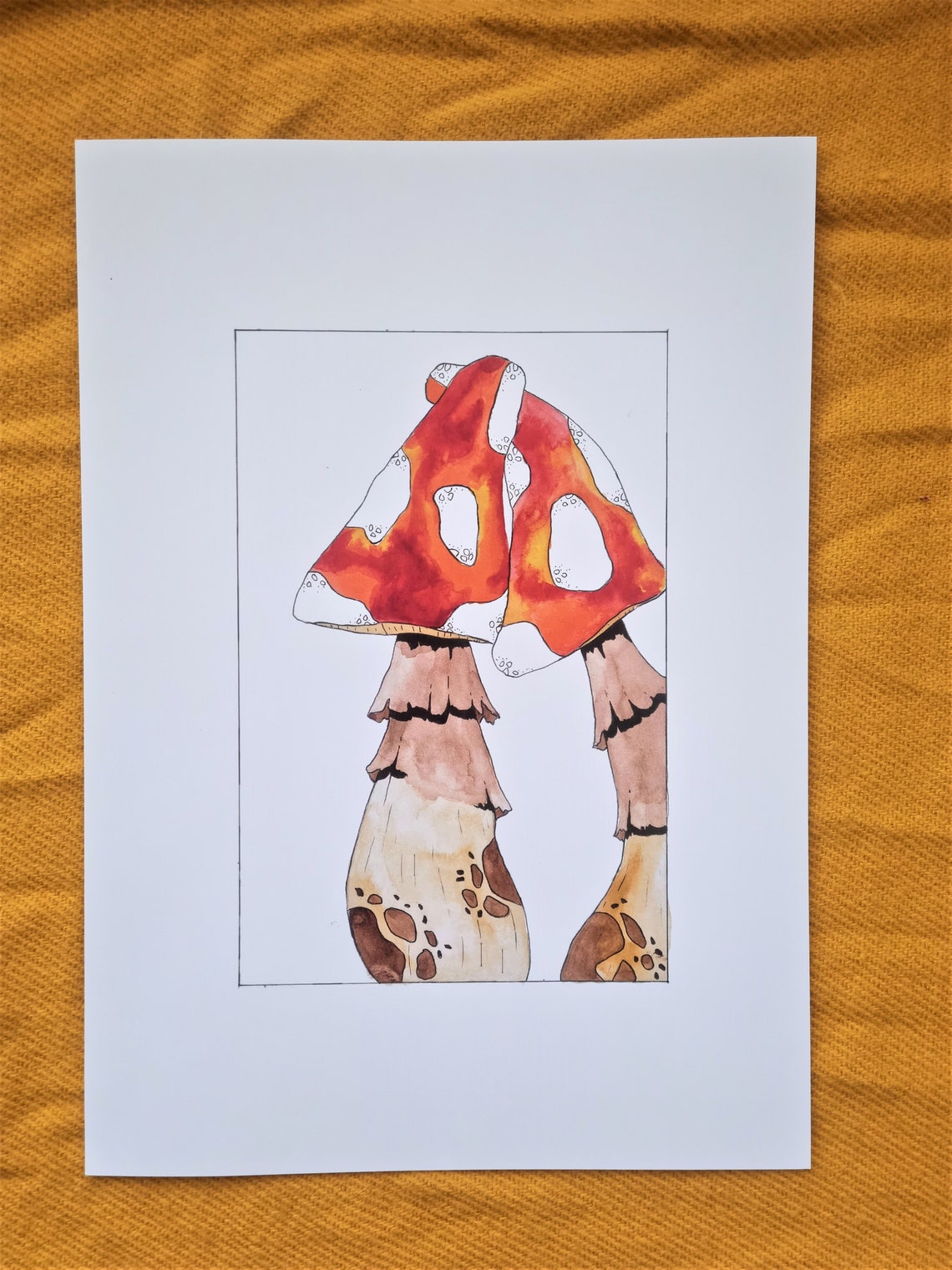 A4 Mushroom Prints - Etsy