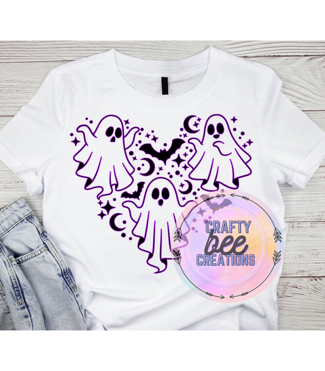 Ghost PNG, Neon Halloween PNG, Ghost Heart Png, Halloween Vibes ...