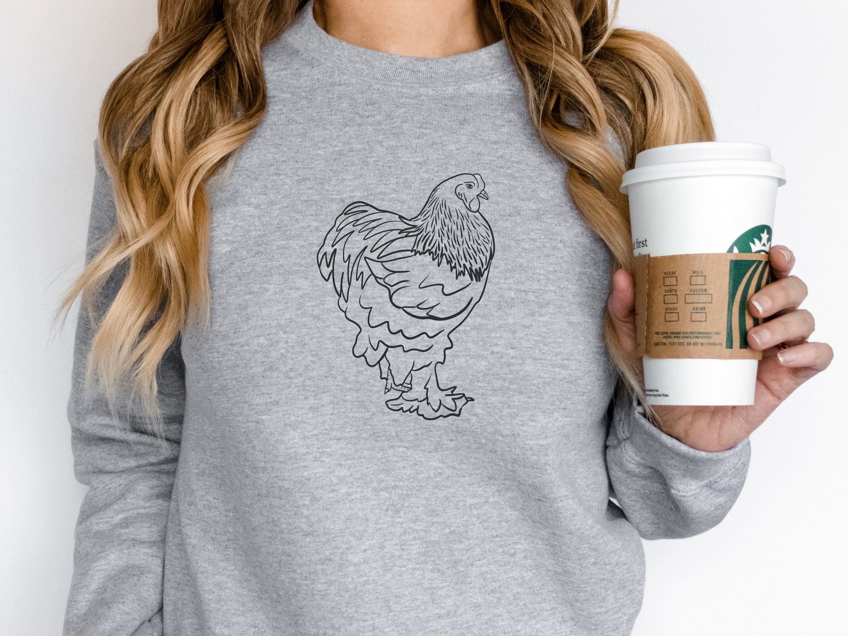 Pollo SVG / Granja Svg / Pollo dibujado a mano / Razas de pollo ...