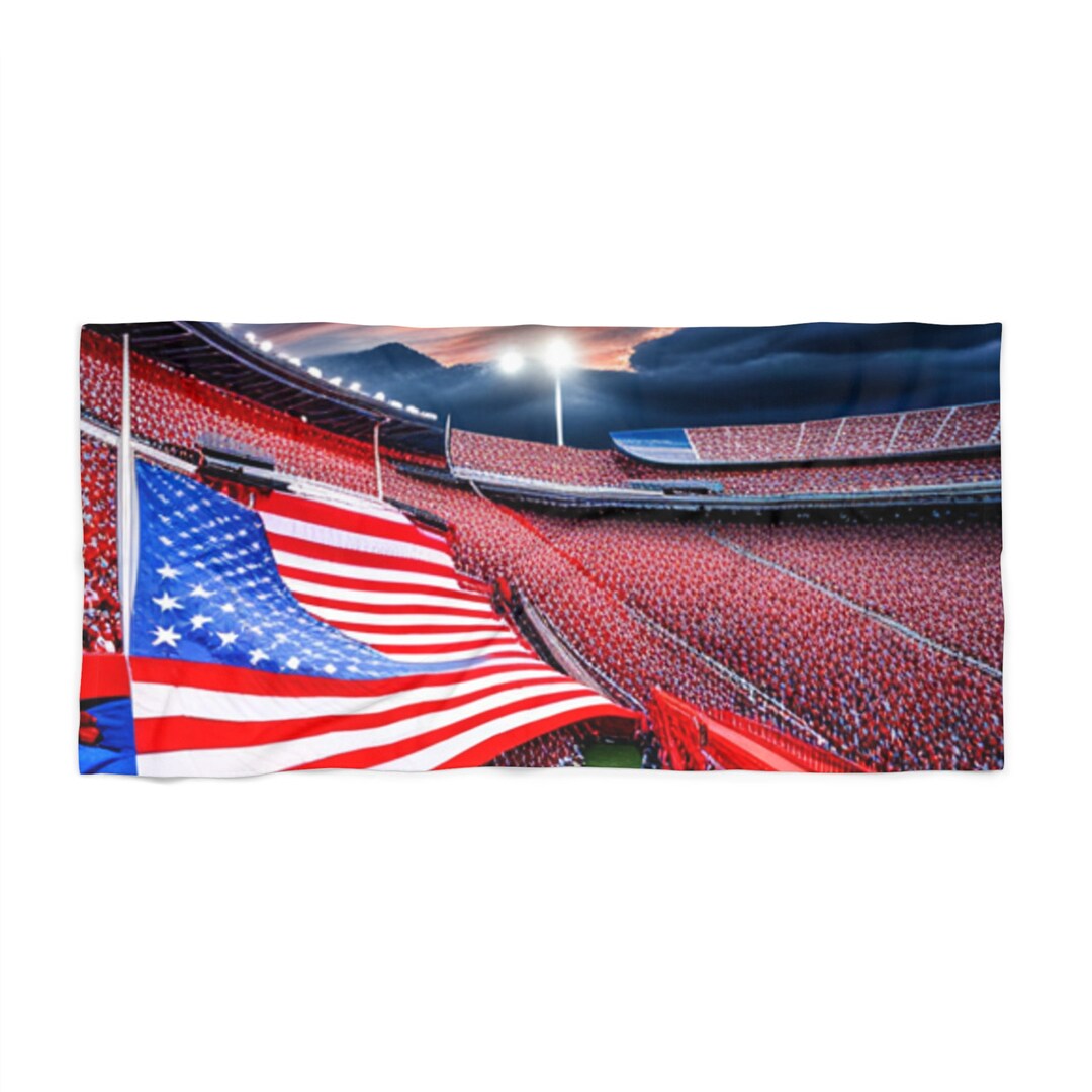 American Flag, Stadium, Olympics, Beach Towel - Etsy