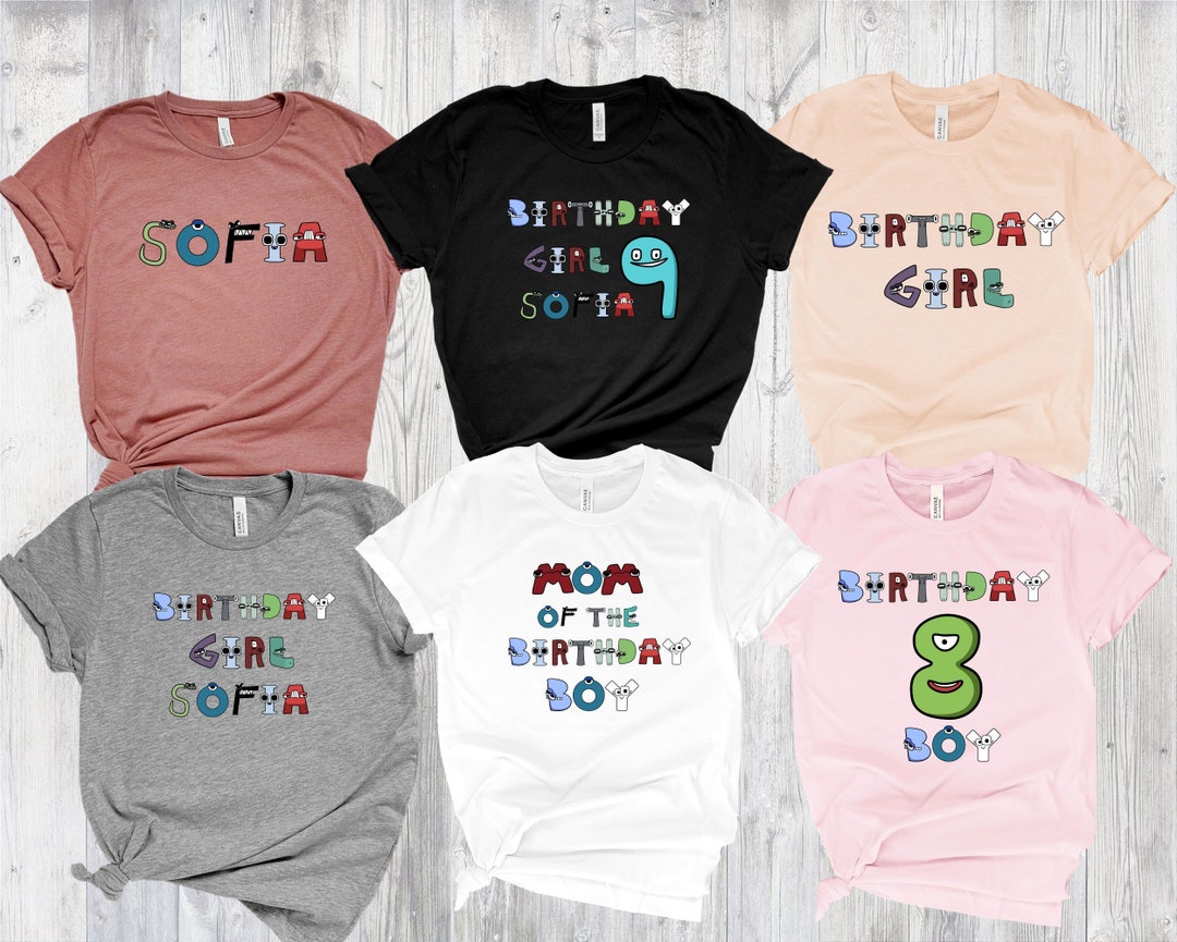 Alphabet Lore Birthday Shirt: Personalized A to Z Custom Tee - Etsy