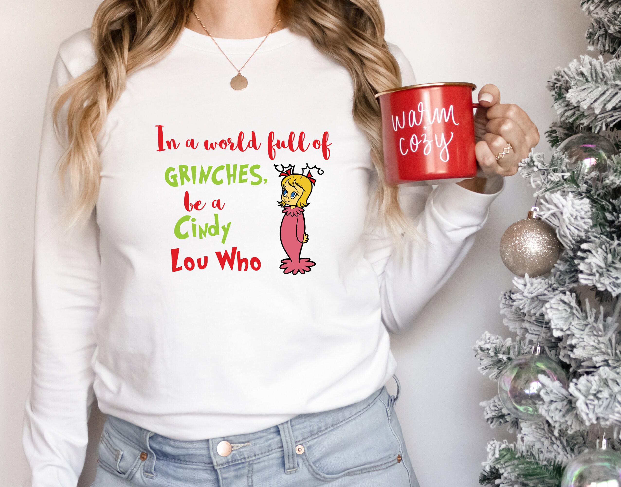 Cindy Lou Who Christmas Sweater-sweatshirt-shirt,grinch Shirts ...