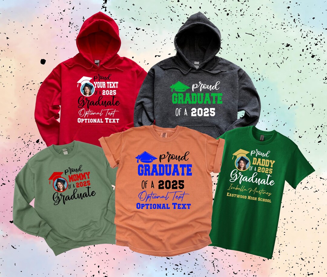 CUSTOM 2025 Graduation Photo Sweatshirts, Senior Class of 2025 Hoodie ...