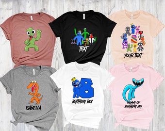 Rainbow Friends Birthday Shirt, Rainbow Friends Tshirt, Corrupted Blue ...