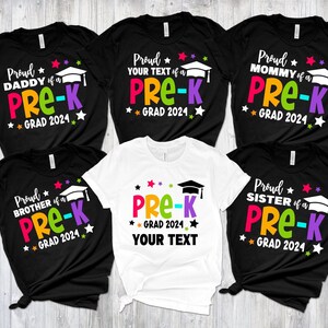 Custom Pre-k Graduation Shirt, Family Pre-k Graduation Shirt, Preschool ...