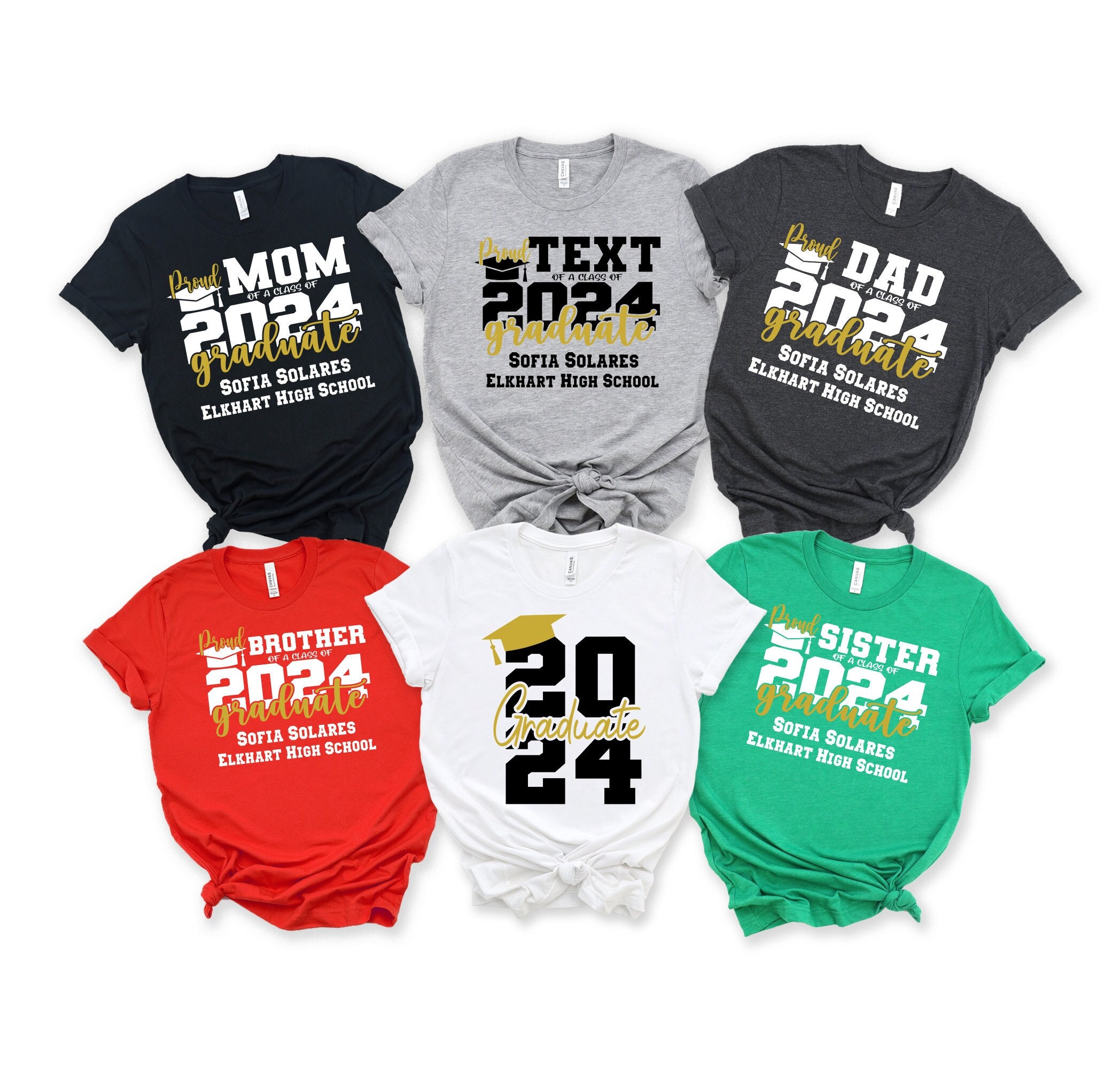Graduation 2024, Class of 2024 Graduation Family Shirts, Graduation ...