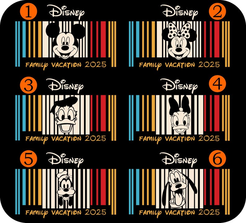 Custom QR Code Disney Shirts, Custom Disney Tshirts, Disney Birthday ...