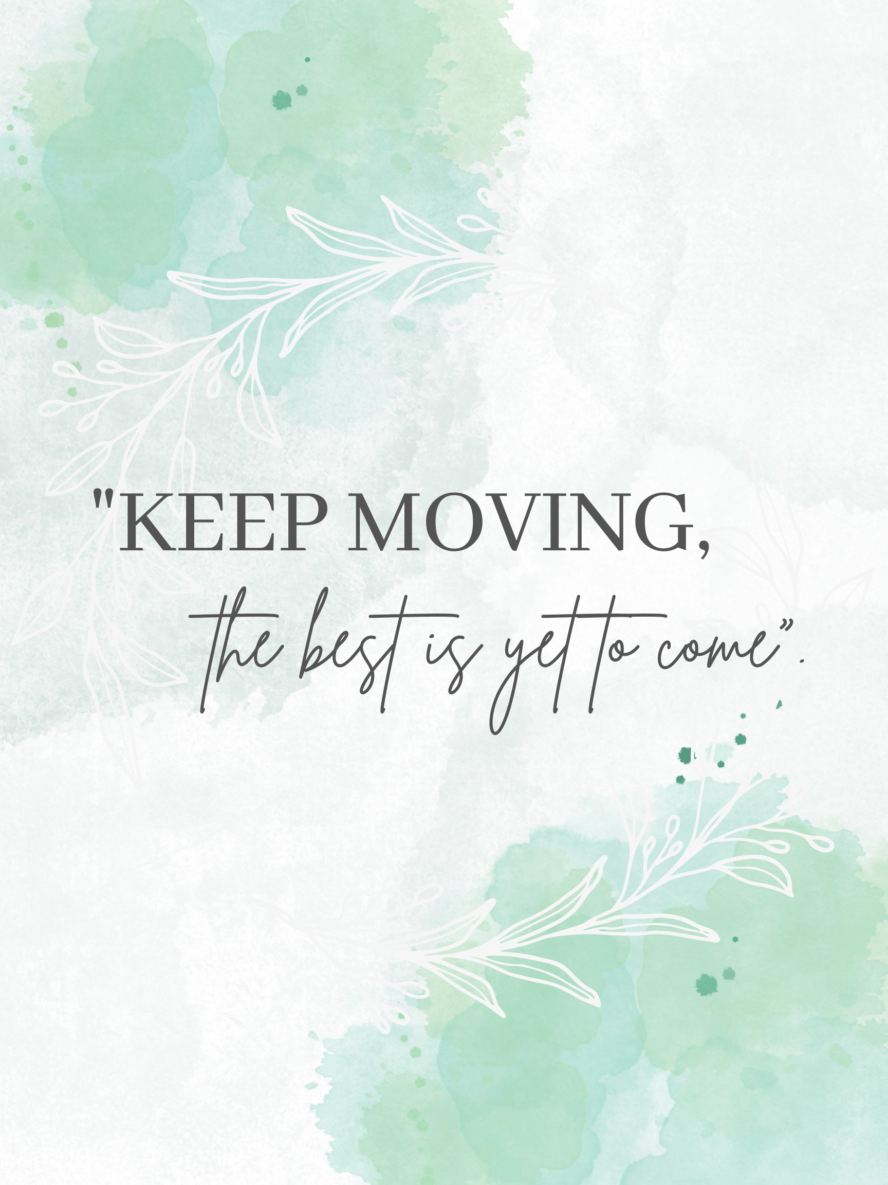 Keep Moving Inspirational Quote - Etsy