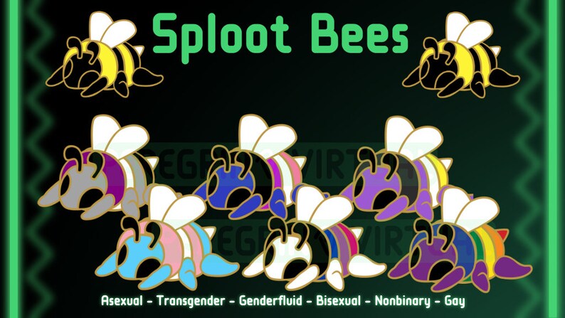 Nonbinary Sploot Bee - Etsy
