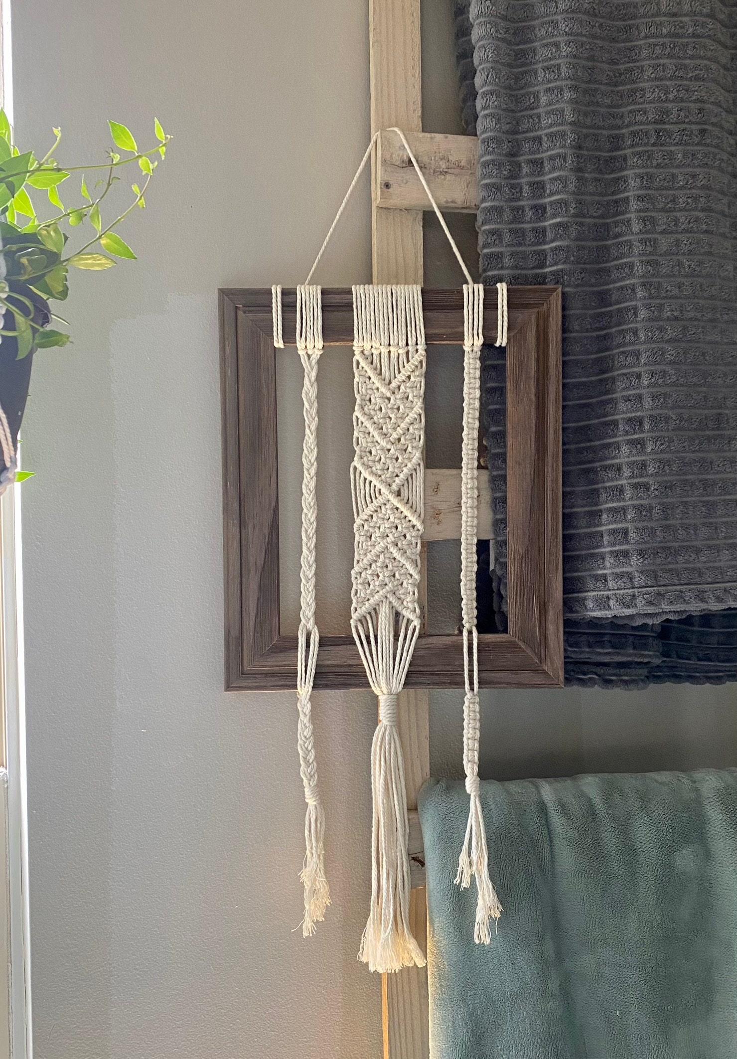 Boho Macrame Wall Art Hanging: Boho Wall Hanging Wall Décor - Etsy
