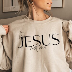 Try Jesus Not Me Hoodie Prayer Shirt Humorous Sweater - Etsy