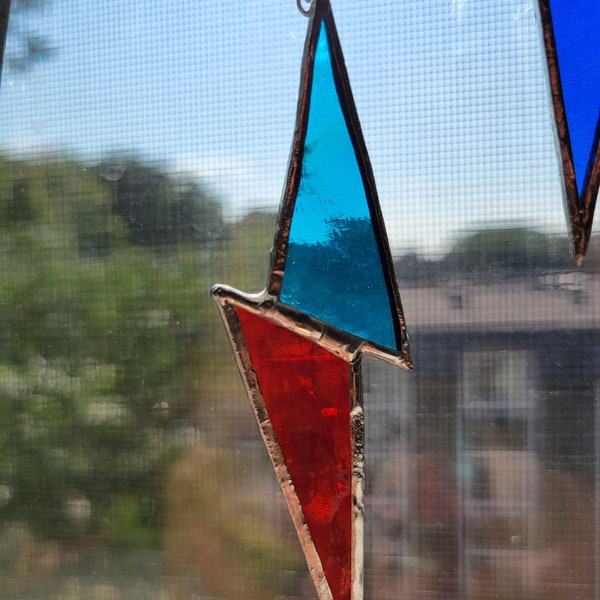 Stained Glass Lightning Etsy