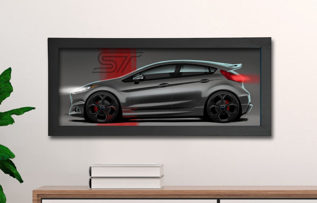Ford Fiesta ST Framed Digital Painting - Etsy