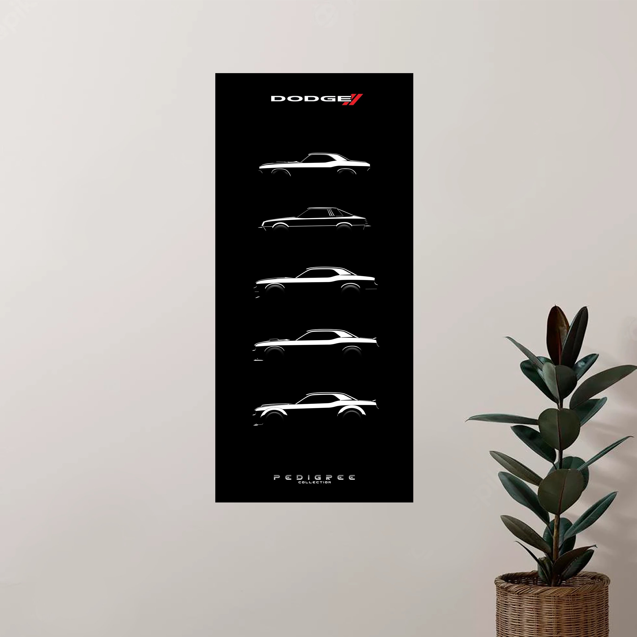 Dodge Challenger Generations Poster - Etsy