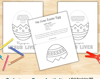 Printable Sunday School Lesson for Easter - Etsy
