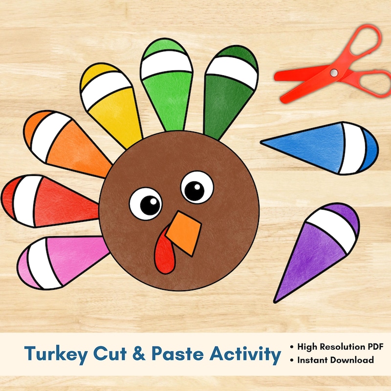Coloring Turkey - Etsy