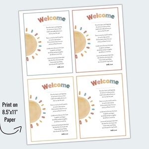 Welcome Poem From Teacher | First Day of School Gift (digital Download ...