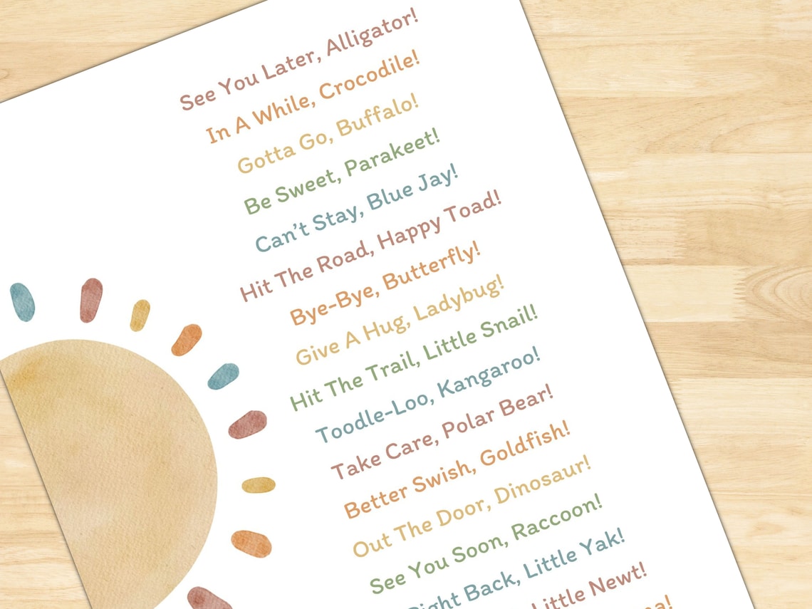 See You Later Alligator | Goodbye Classroom Poster | Preschool Décor ...