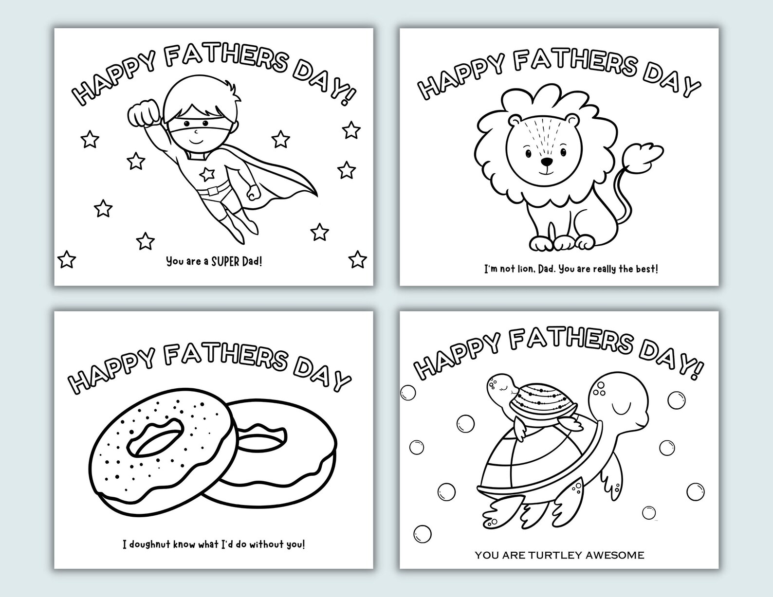 Fathers Day Coloring Pages Coloring Sheets Puns for Kids Fathers Day ...