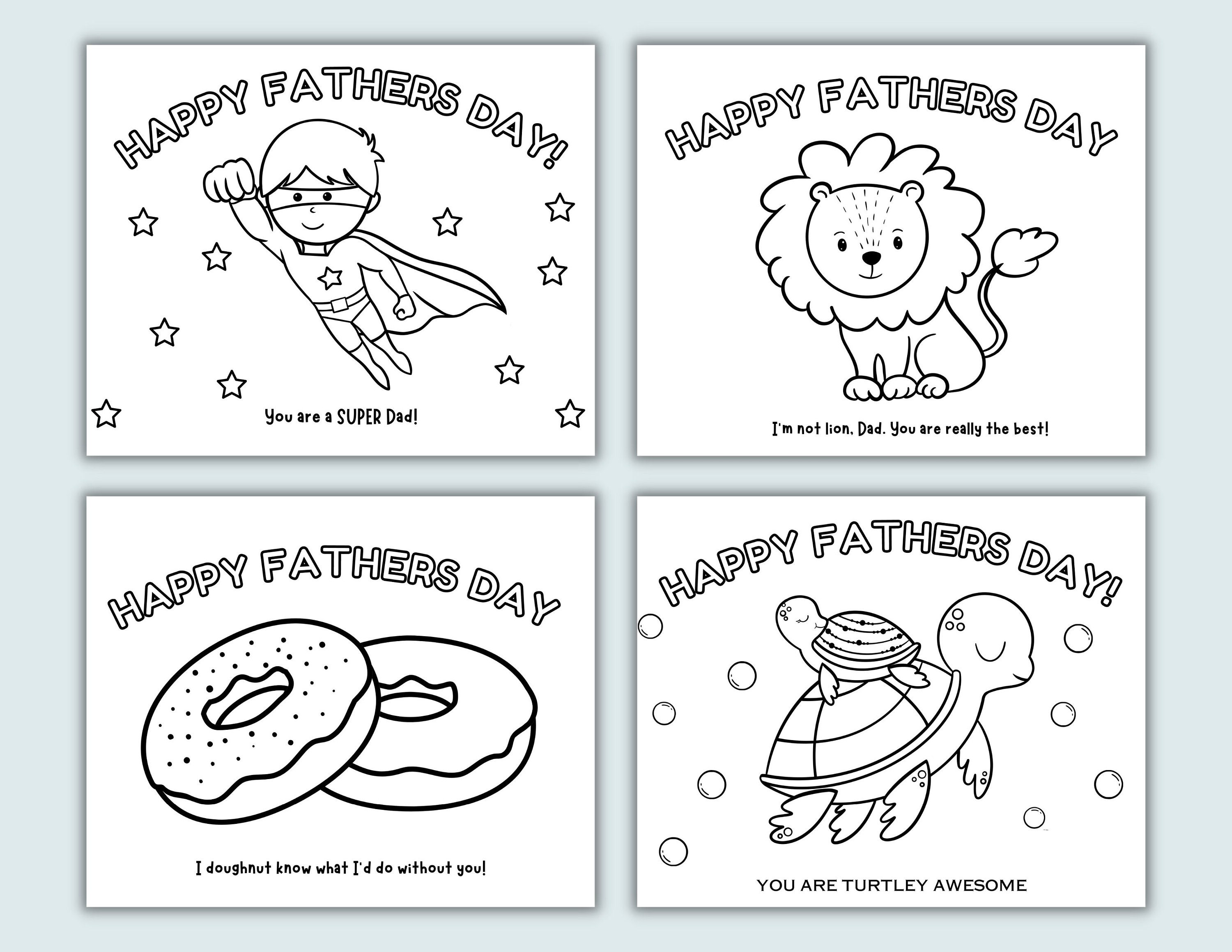 Fathers Day Coloring Pages Coloring Sheets Puns for Kids Fathers Day ...
