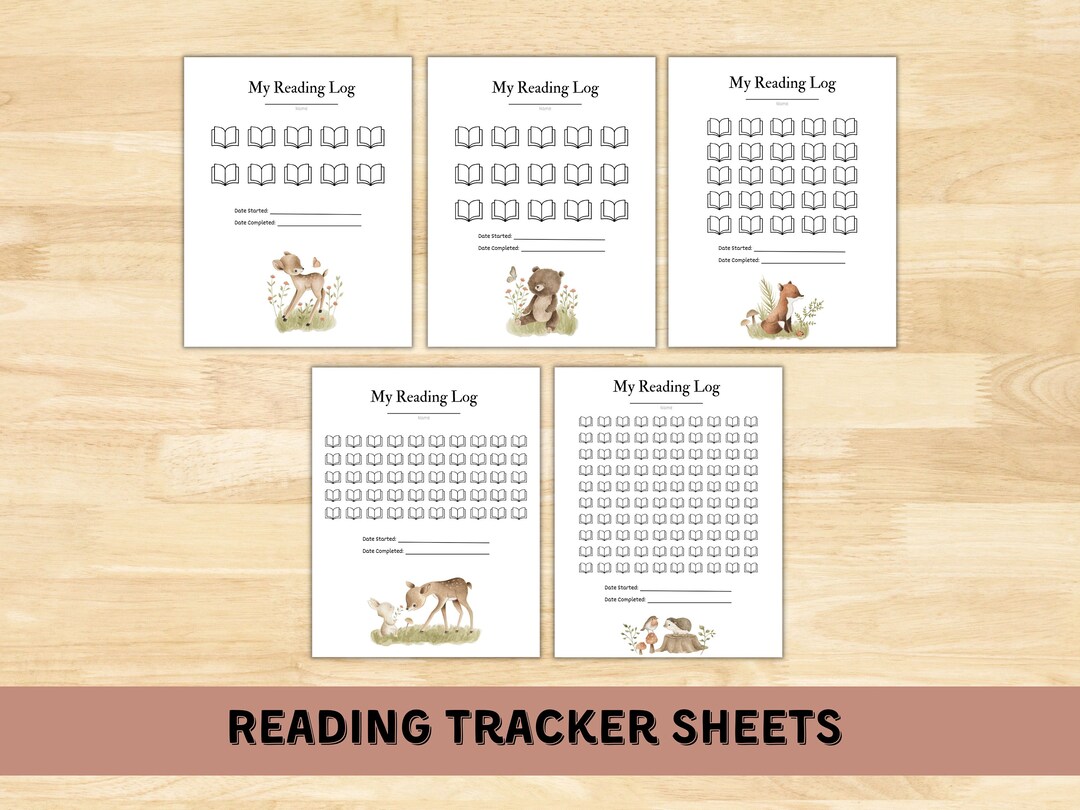 Reading Tracker for Kids | Reading Challenge | Kids Reading Goal Chart ...