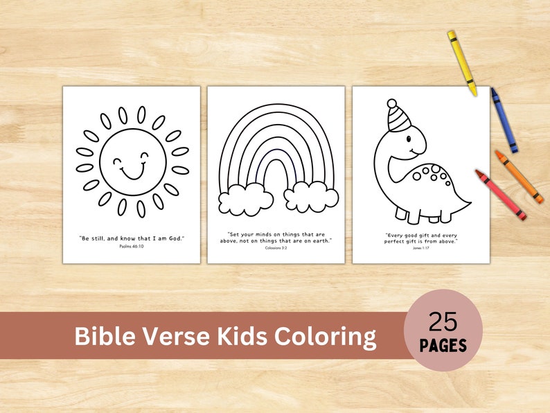 25 Bible Verse Coloring Pages for Kids Kids Bible Coloring Printable ...