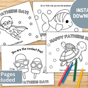 Fathers Day Coloring Pages | Coloring Sheets | Puns for Kids | Fathers ...