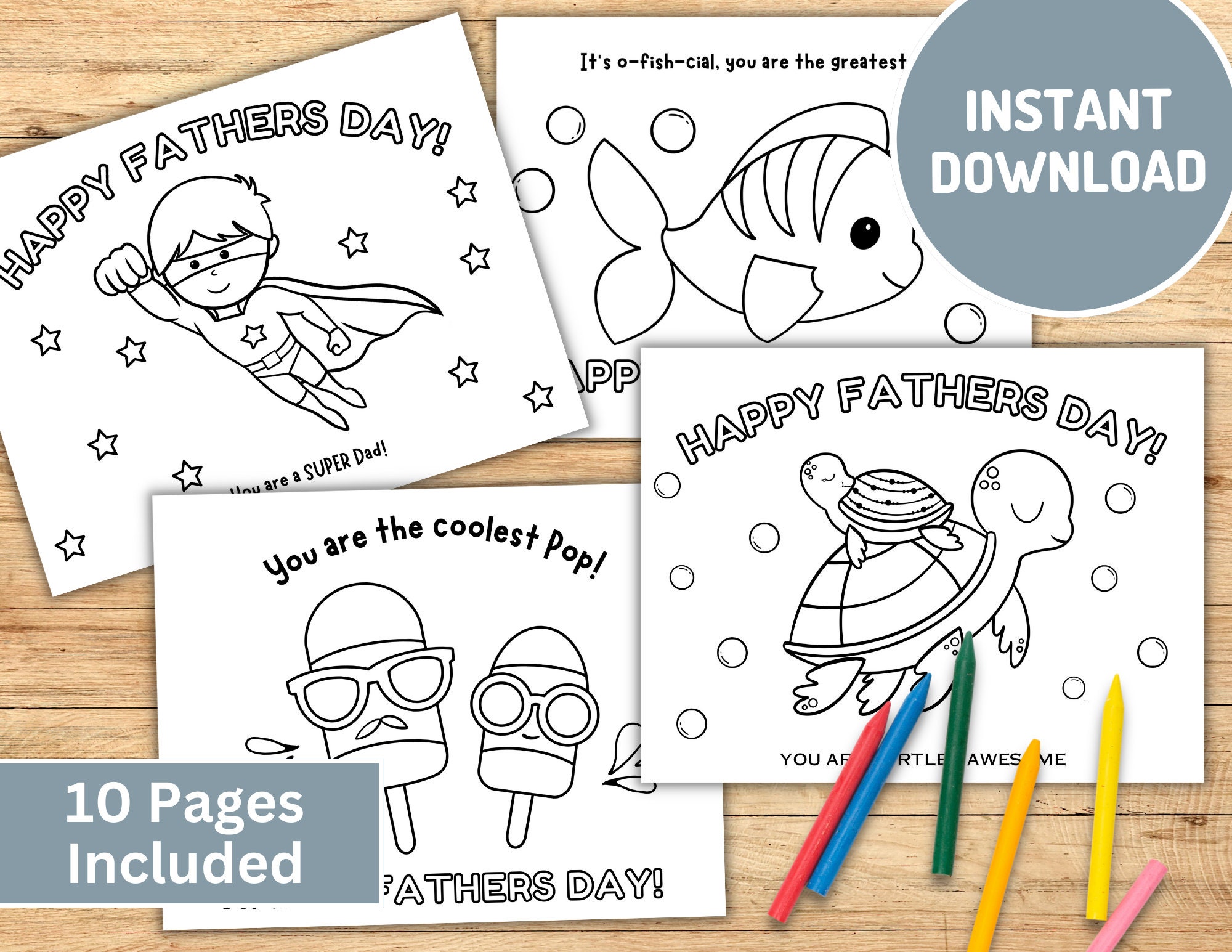 Fathers Day Printable Coloring Sheets