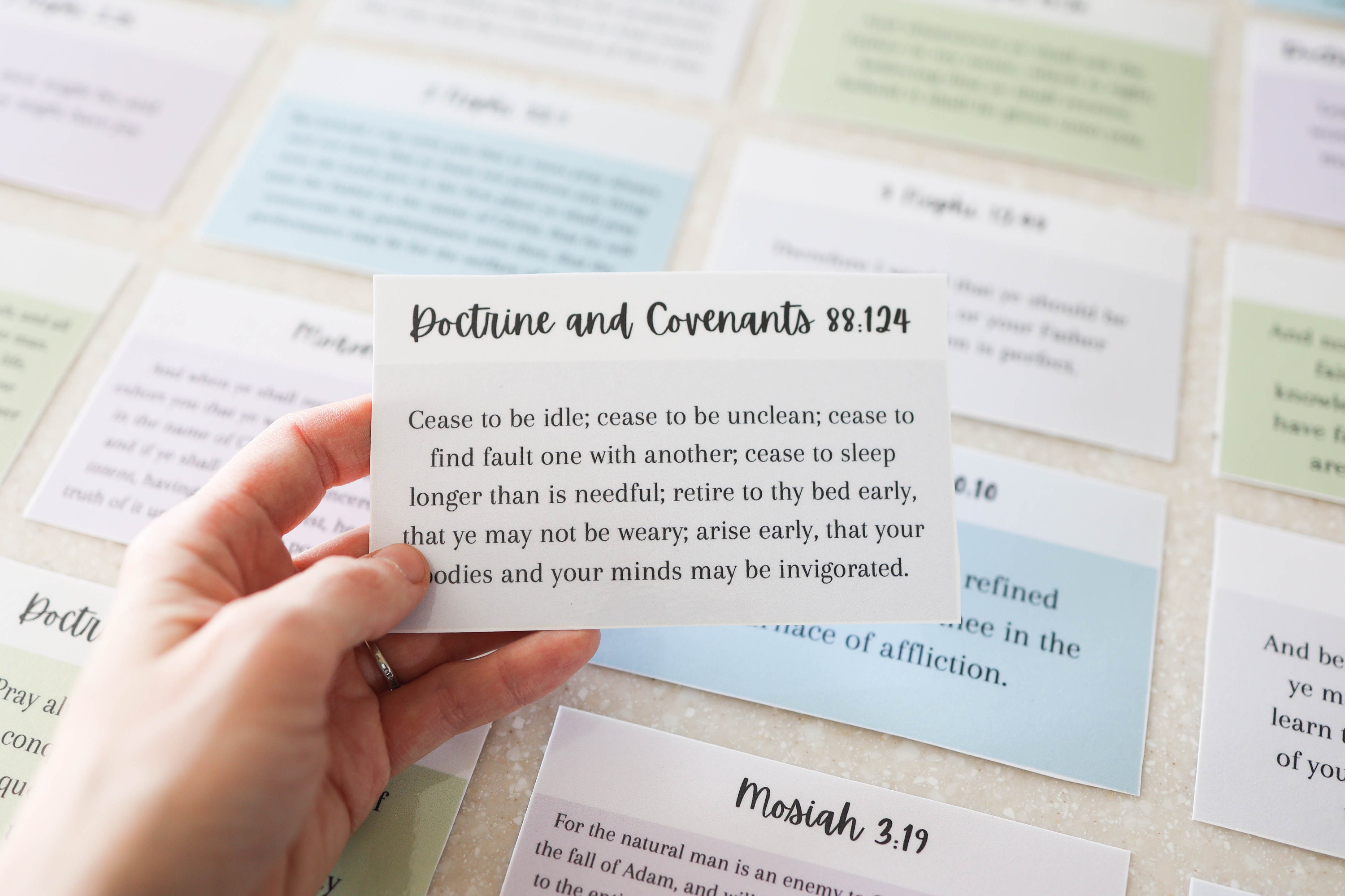Printable LDS Scripture Cards | Book of Mormon Cards | Christian ...