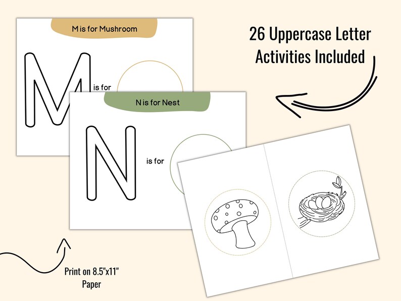 Uppercase Alphabet Activity Cut and Paste Worksheets Easy Printable ...