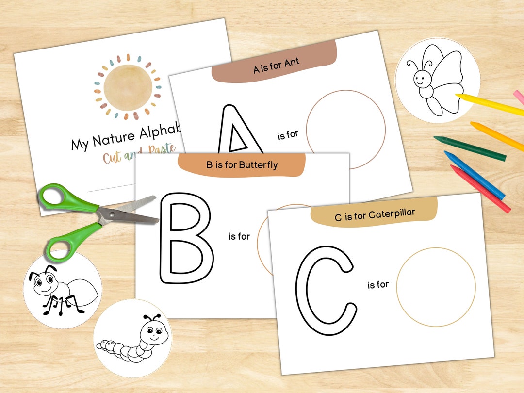 Uppercase Alphabet Activity | Cut and Paste Worksheets | Easy Printable ...