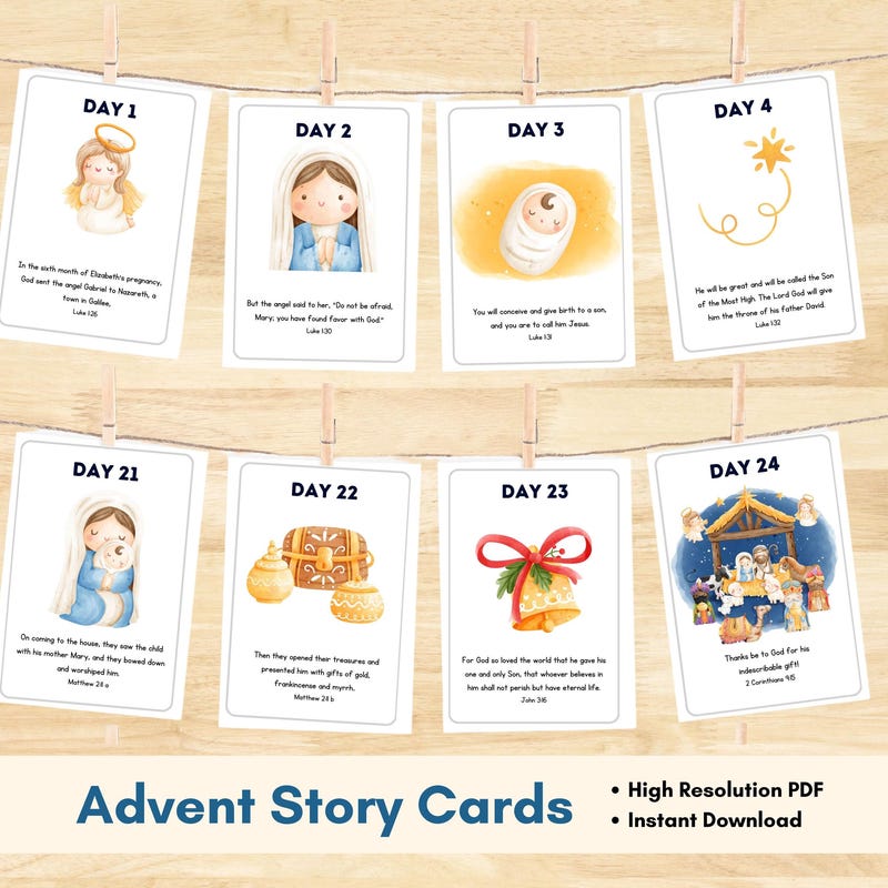 Advent Cards - Etsy