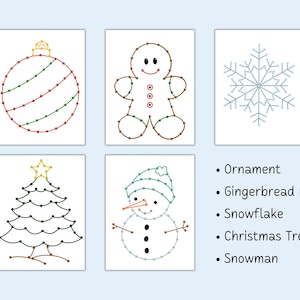 Toddler Poke Pages Montessori Puncher Christmas Winter Pin Punch ...