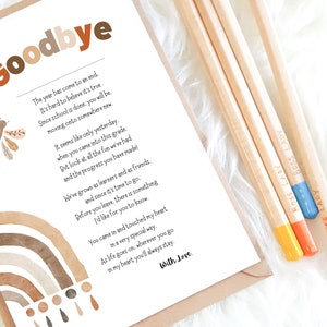 Letter From Teacher | Goodbye Gift From Teacher | End of School | End ...