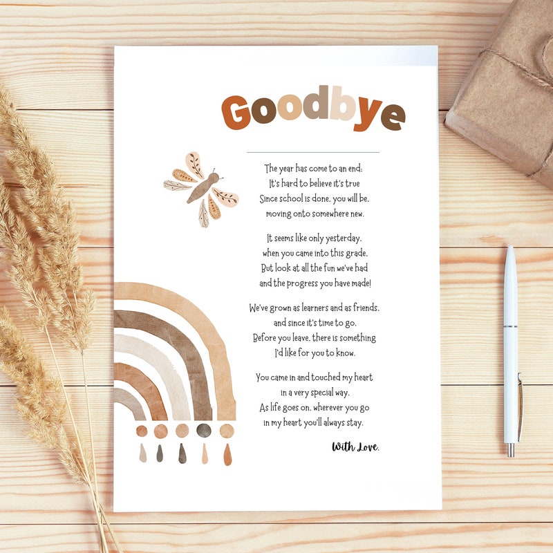 Goodbye Cards for Students - Etsy UK