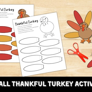 Small Thanksgiving Turkey | Thankful Turkey Craft | Activity for Kids ...