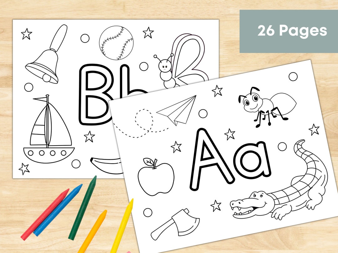 26 Alphabet Coloring Pages | Coloring ABC Worksheet | Printable ABC ...