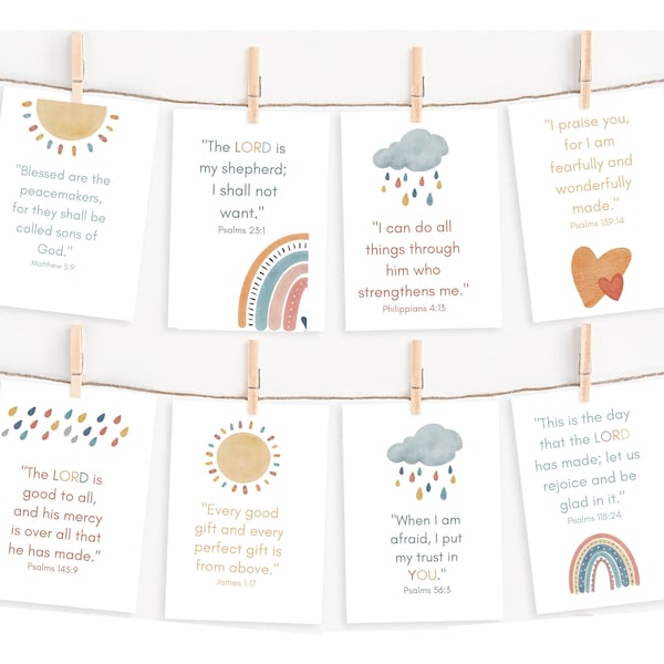 Bible Verse Cards - Etsy