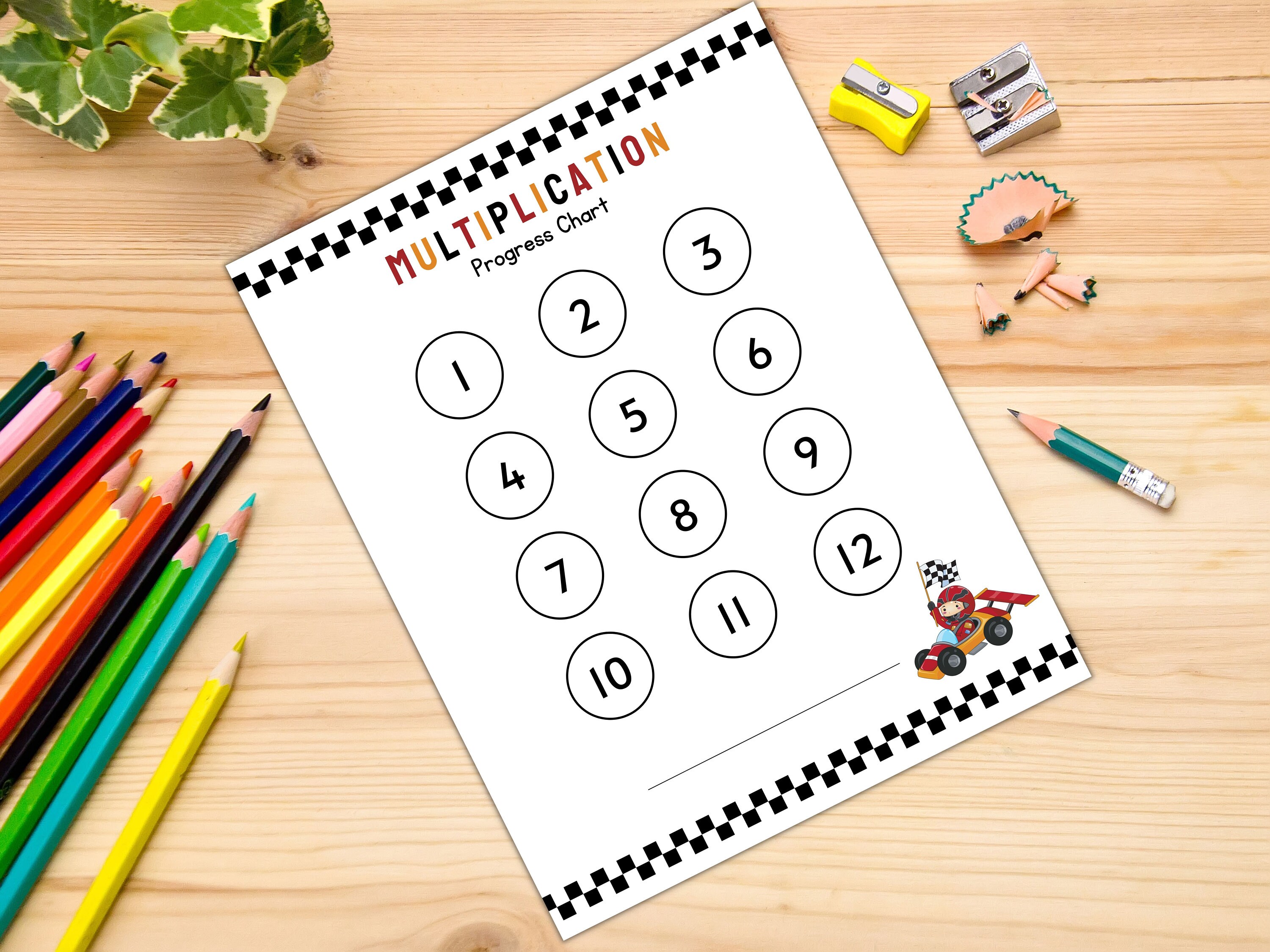 Multiplication Progress Chart Questions 1: A. Fill In The Empty Boxes