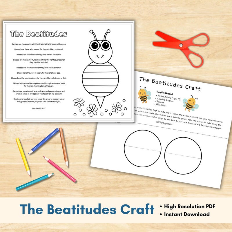 Beatitudes Craft - Etsy