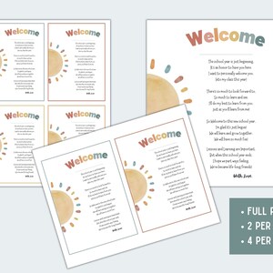 Welcome Note From Teacher | Gift From Teacher | First Day of School ...