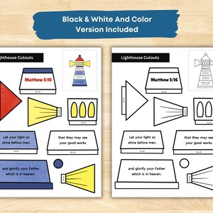 Let Your Light Shine Bible Craft for Kids Printable Sunday School ...