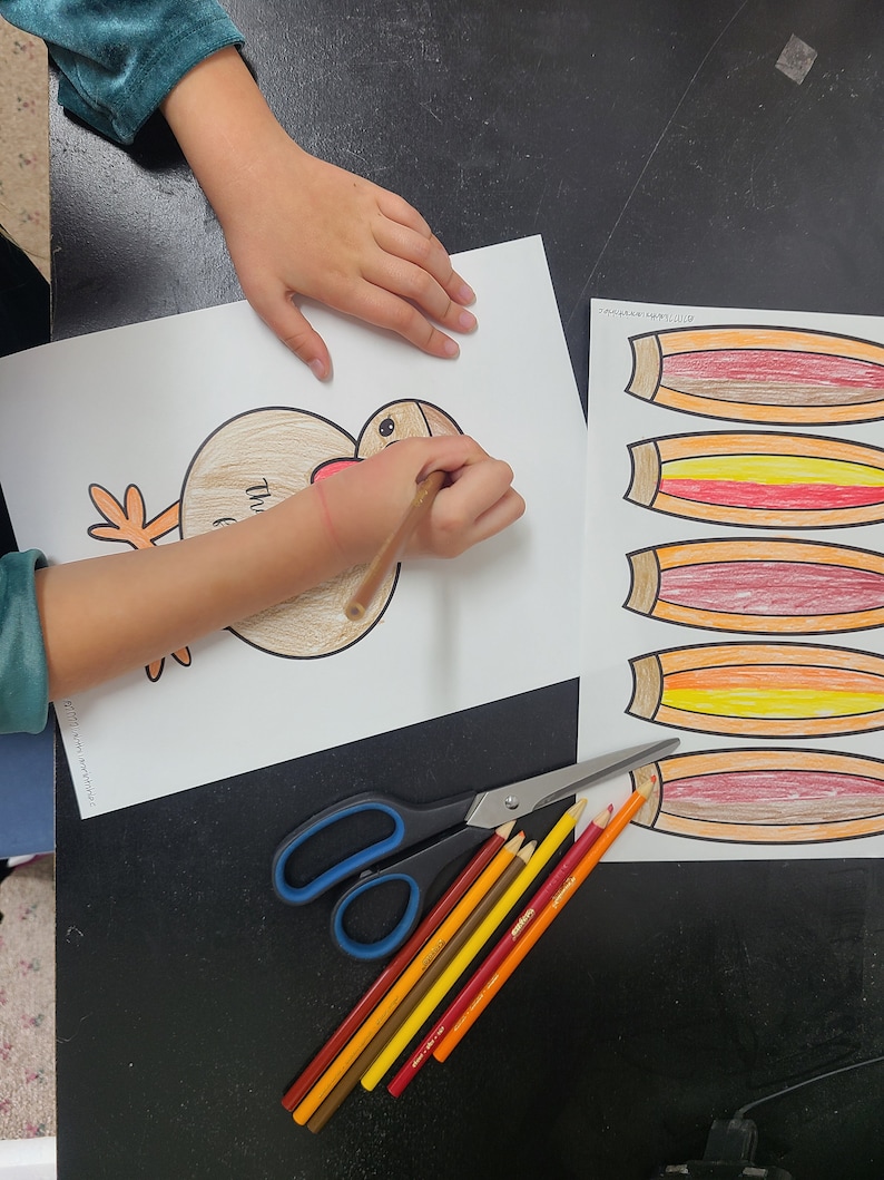 Thanksgiving Turkey Craft | Be Thankful Cut & Paste Activity (digital ...