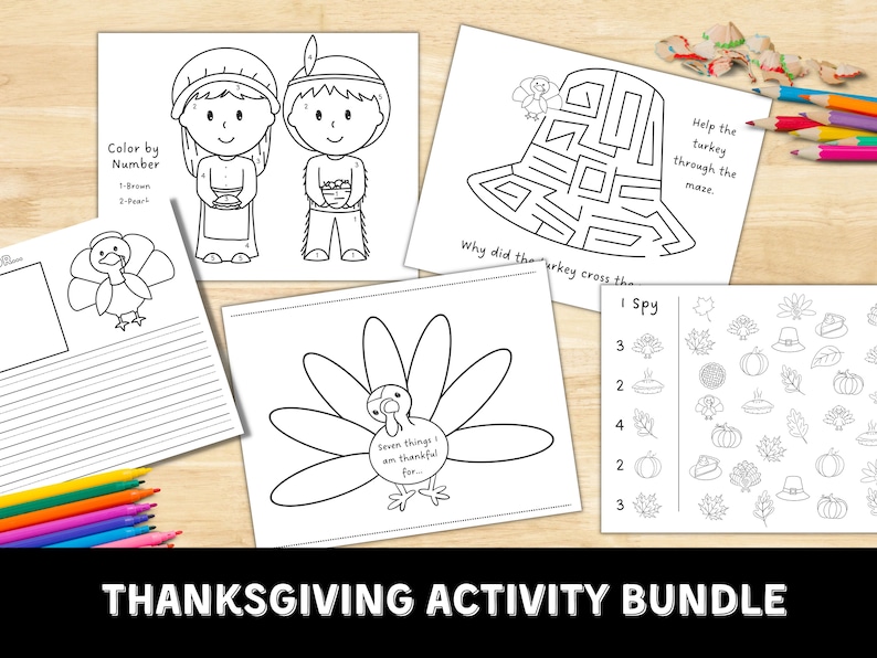 10 Thanksgiving Activity Sheets | Coloring Page | Easy Coloring Pages ...