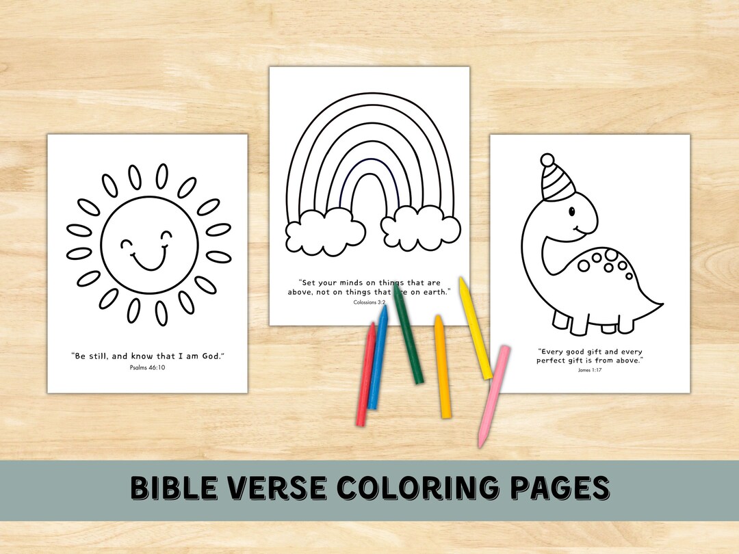 25 Bible Verse Coloring Pages for Kids | Kids Bible Coloring ...