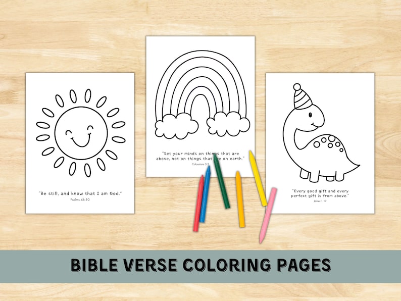 25 Bible Verse Coloring Pages for Kids Kids Bible Coloring Printable ...