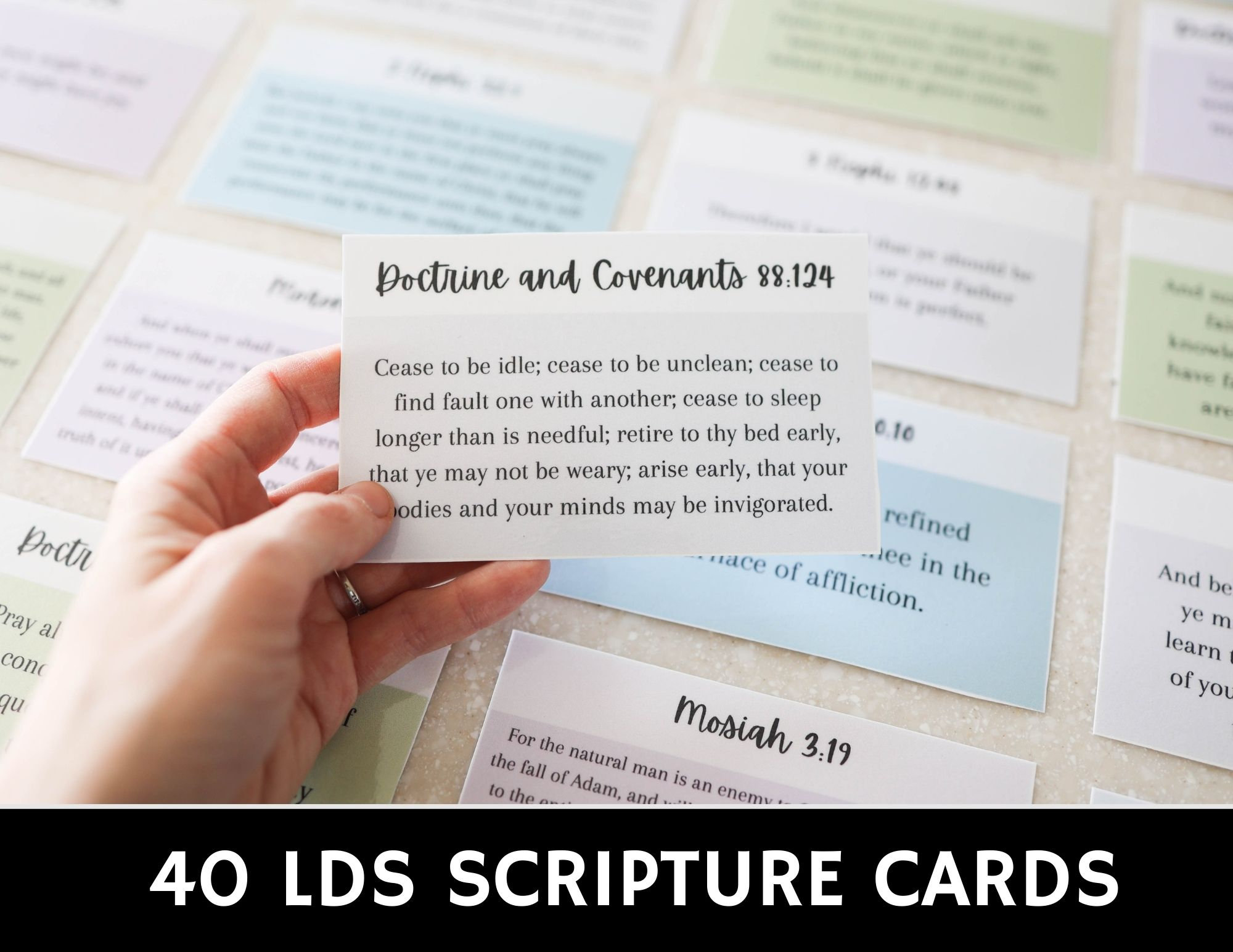 Printable LDS Scripture Cards Book of Mormon Cards (Download Now) - Etsy